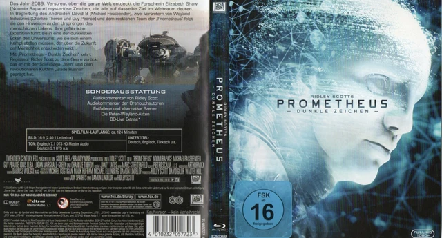 PROMETHEUS - DUNKLE Zeichen (Blu-Ray, 2012) Ridley Scott EUR 2,50 - PicClick IT